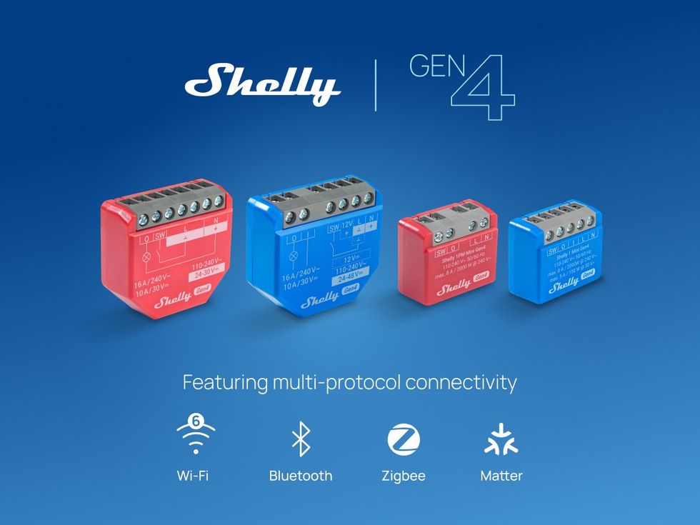 Shelly Gen4 Smart Devices Offer Multi-Protocol Connectivity - Gearbrain
